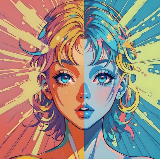 Colorful Charms: Animated Beauties Polygon - DOXXY