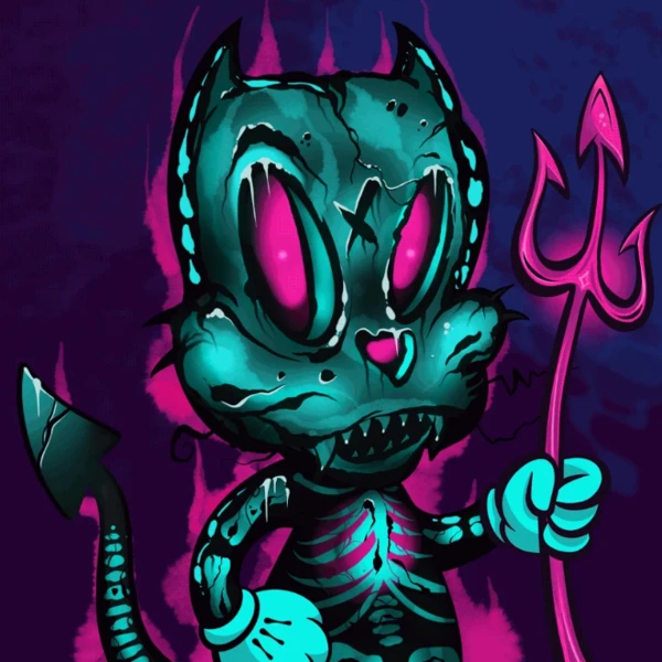 Toonverse Studios EL Gato Diablo ToonVerse Studios Ethereum - DOXXY